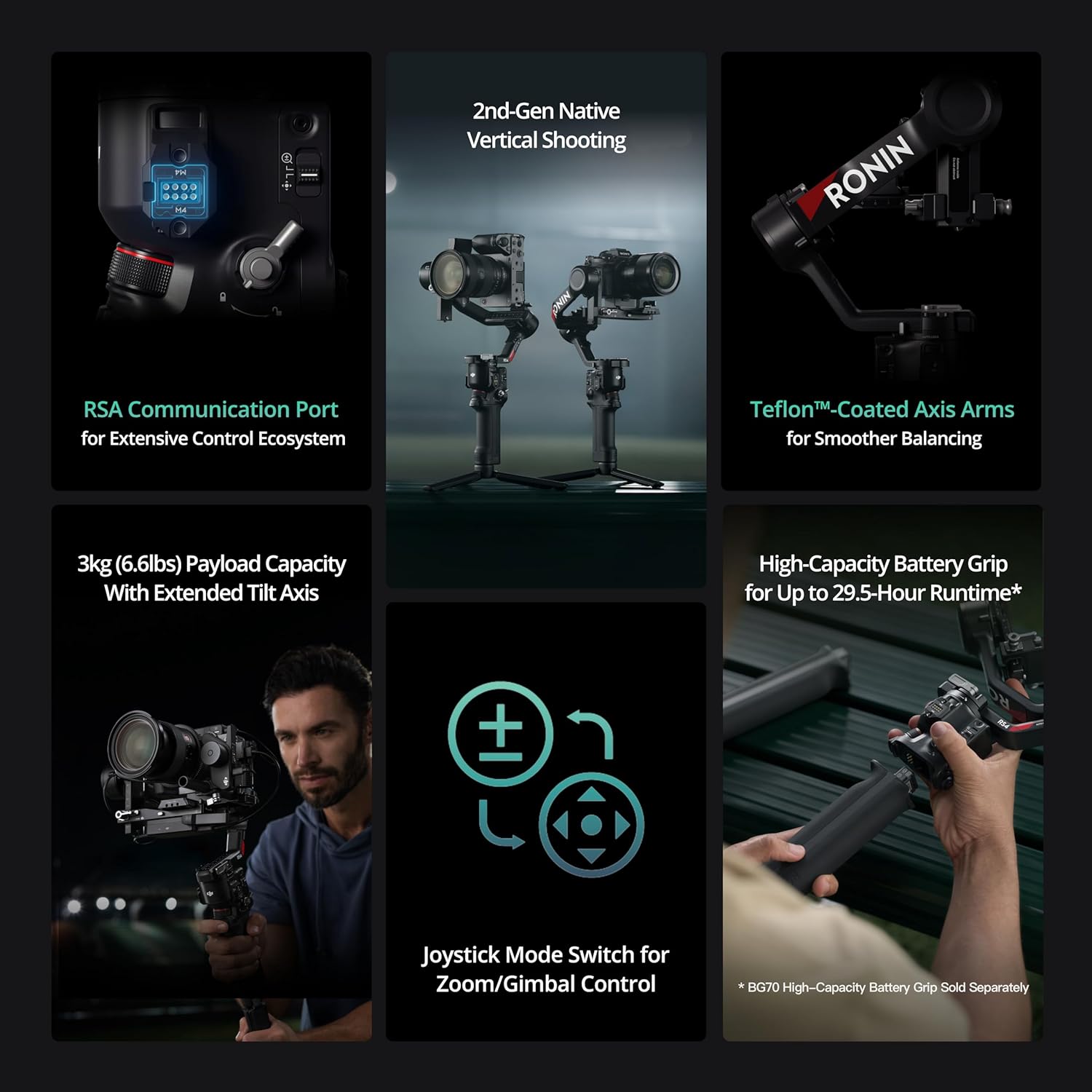 DJI RS 4 3-Axis Gimbal Stabilizer