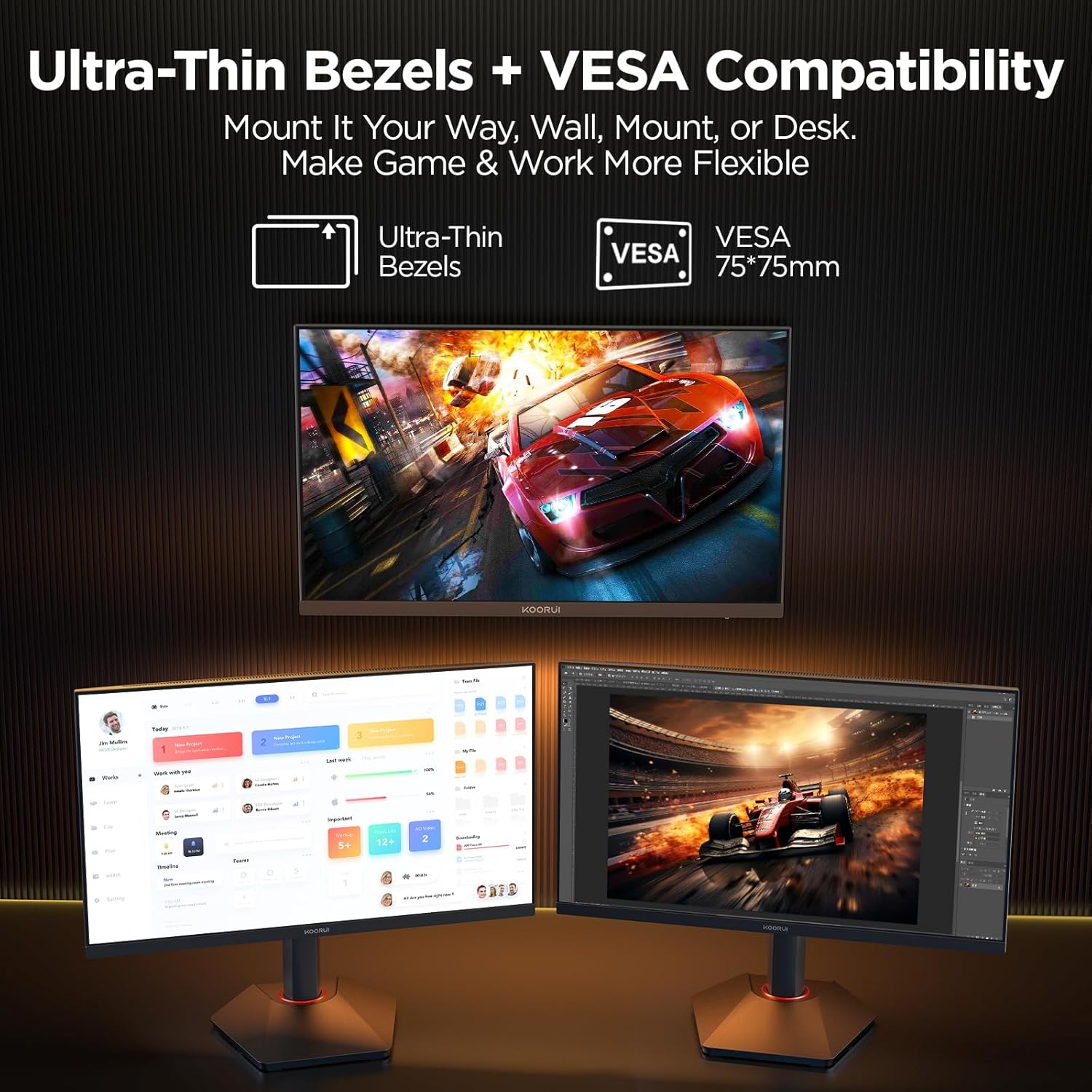 Koorui G2511E | 320Hz 24.5 Inch FHD Gaming Monitor