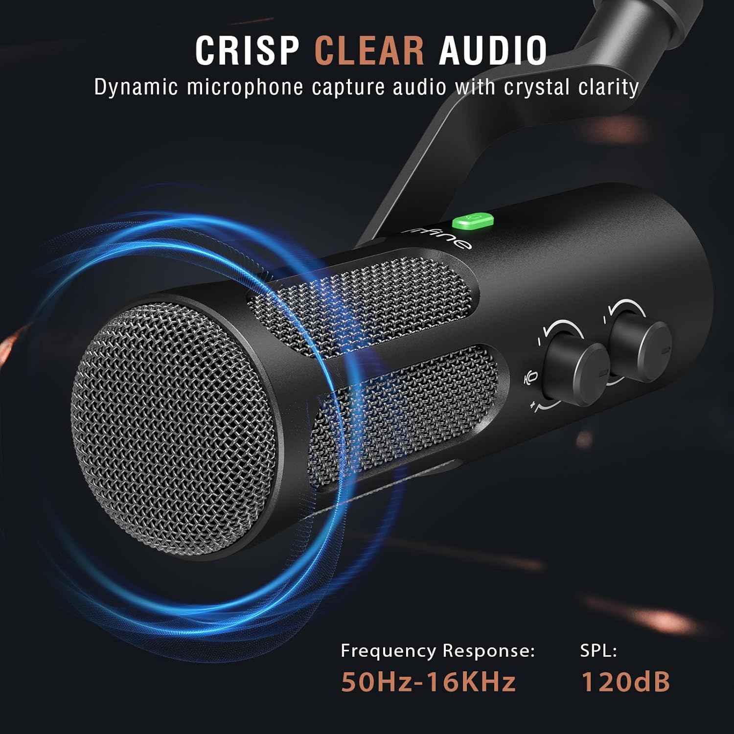 FIFINE AmpliTank Tank3 USB/XLR Dynamic Mic